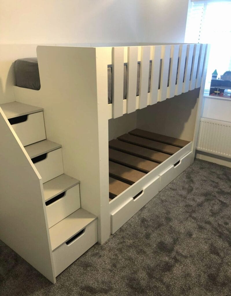 bunk bed with drawers