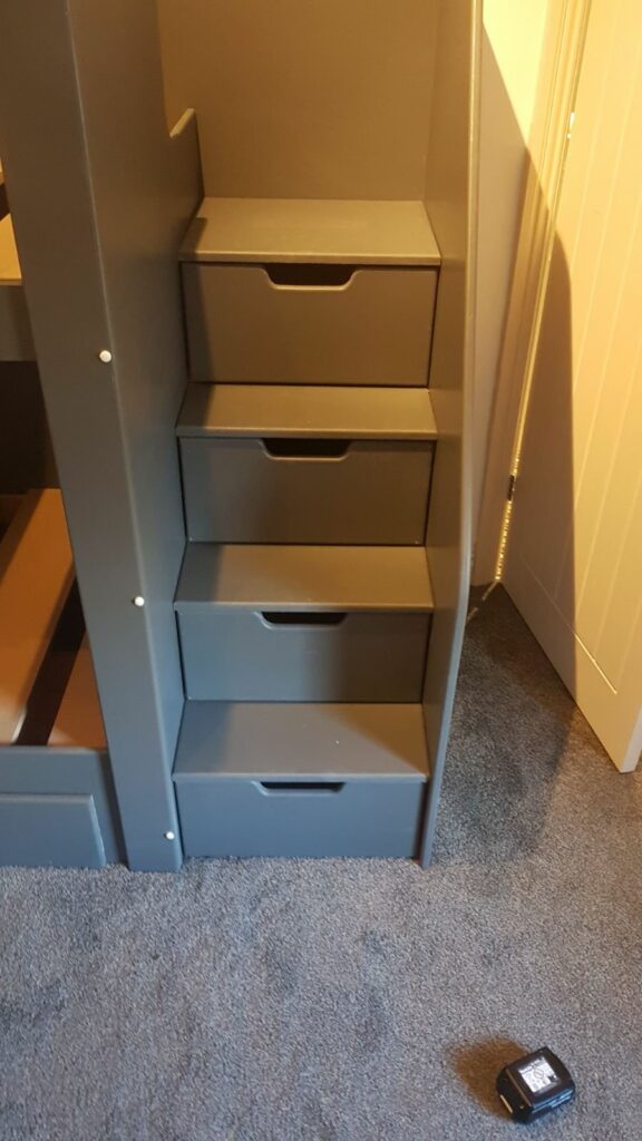 drawers in the stairs