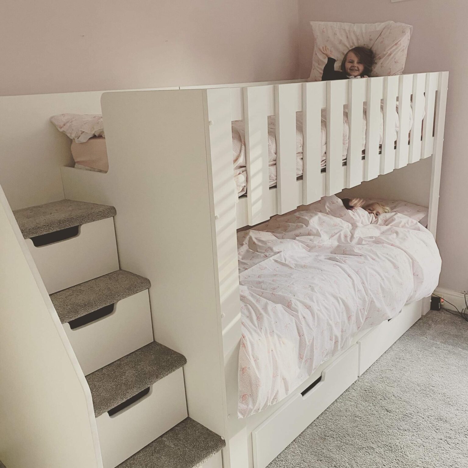 bunk bed with drawers